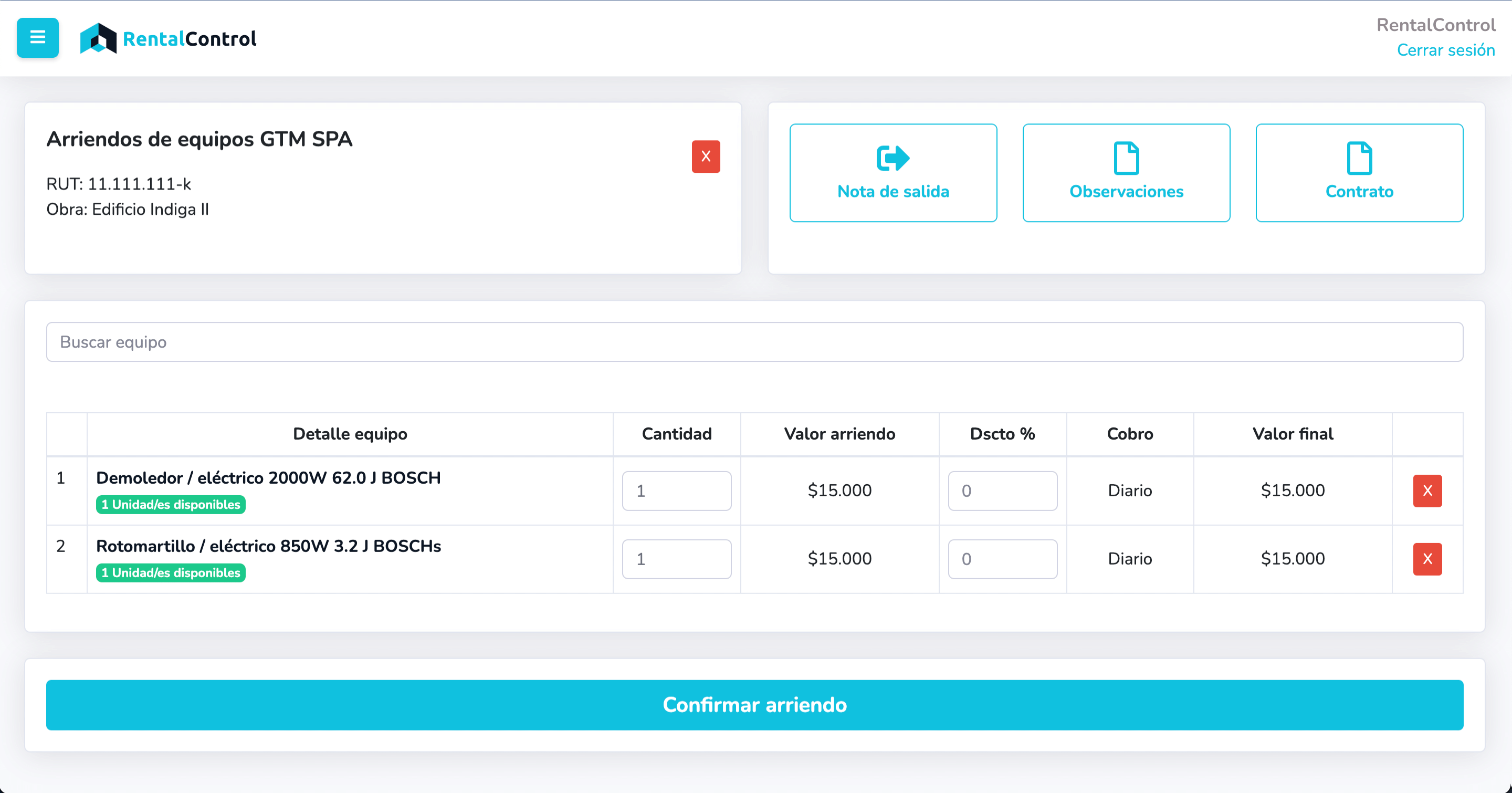 Rental Control | rentalcontrol.cl